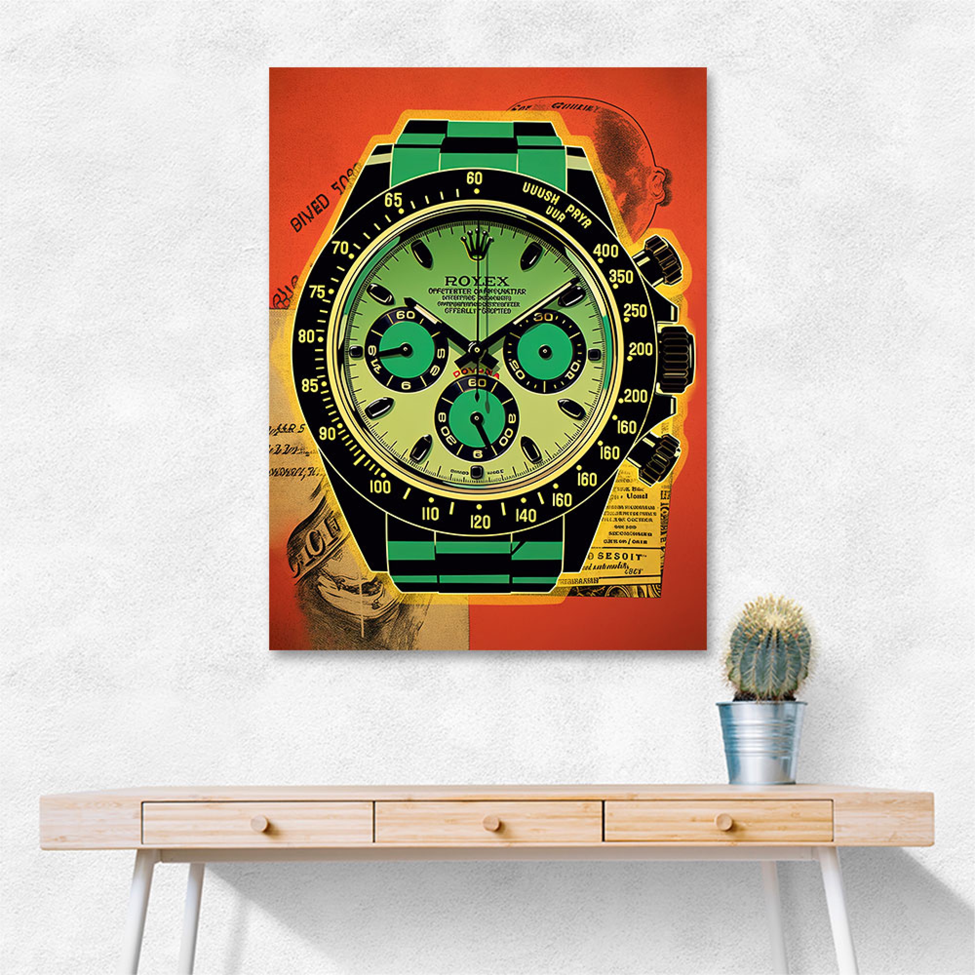 Rolex Daytona Pop Art Style 1 Wall Art