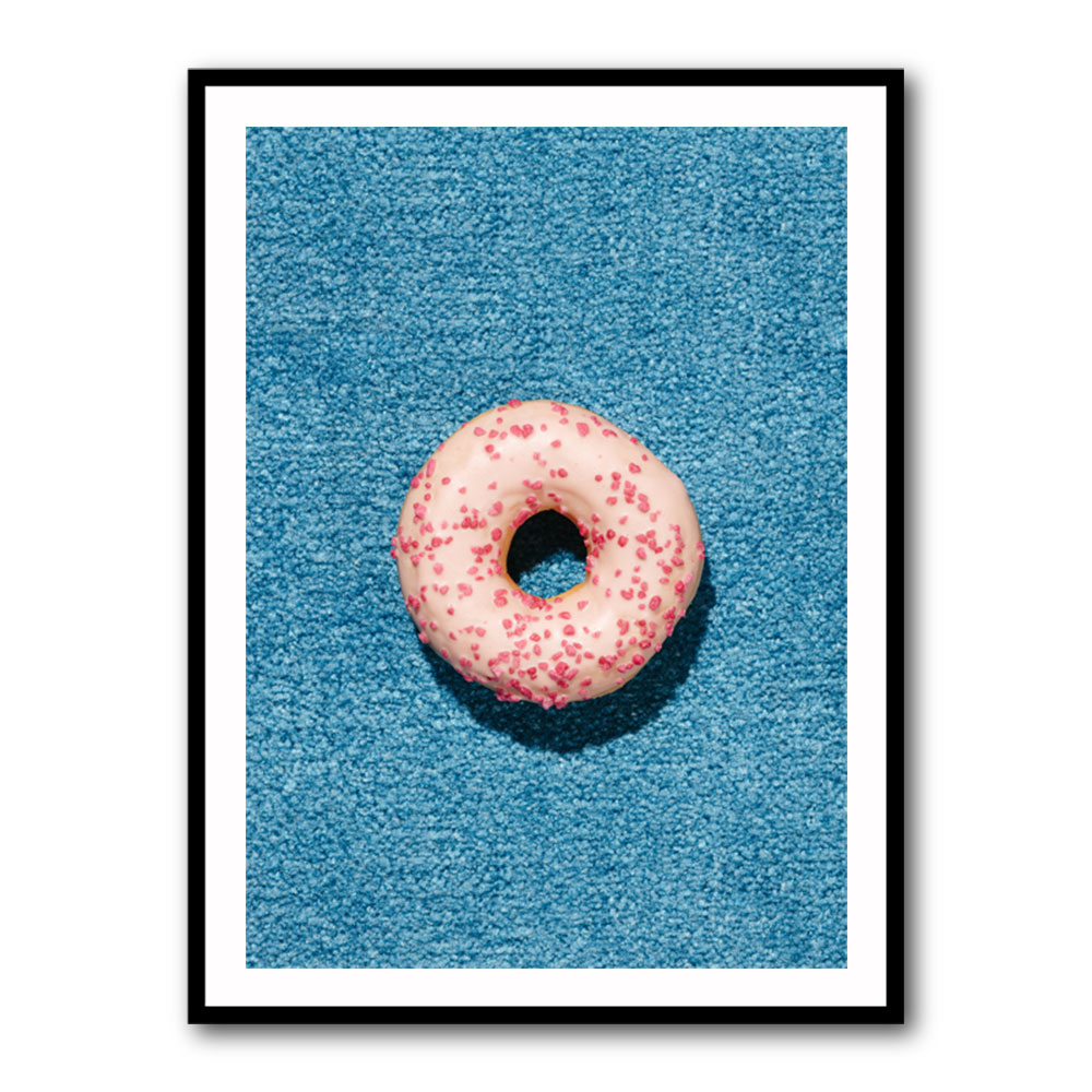 Blue Doughnut Wall Art
