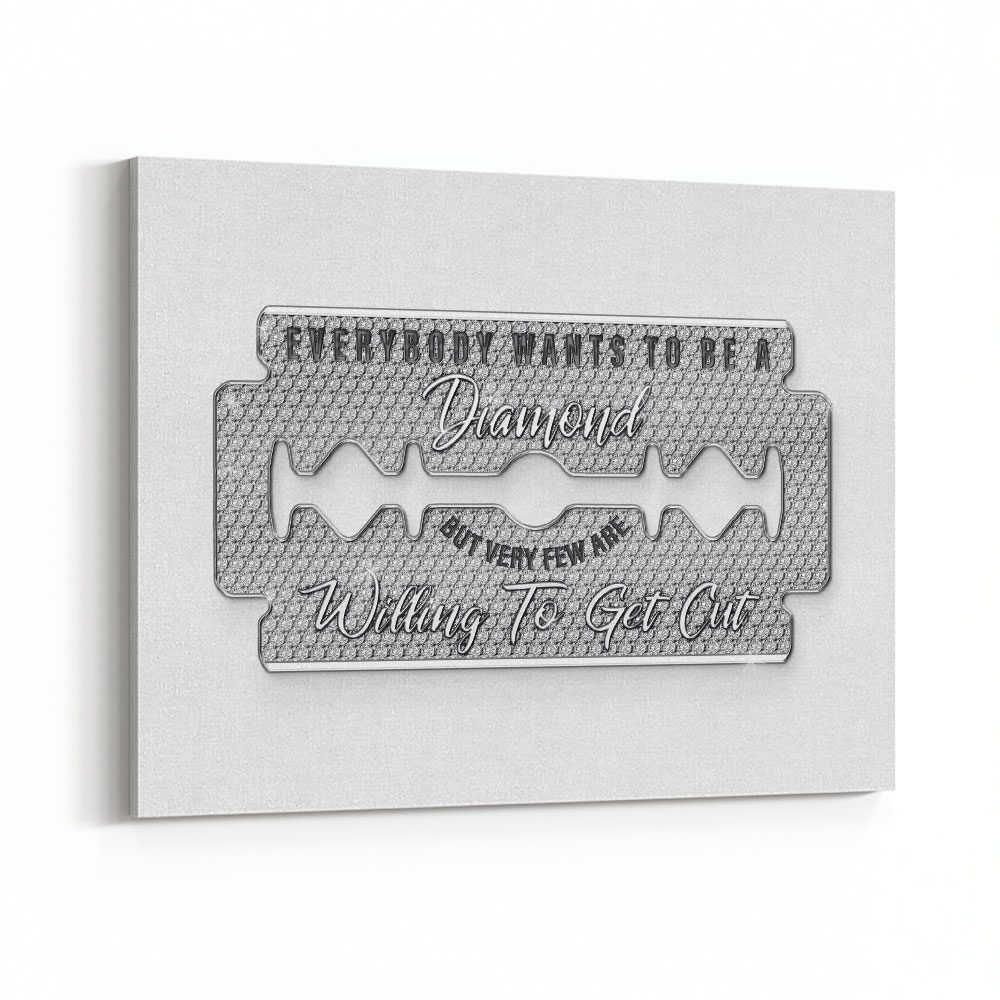 Diamond Razorblade Wall Art