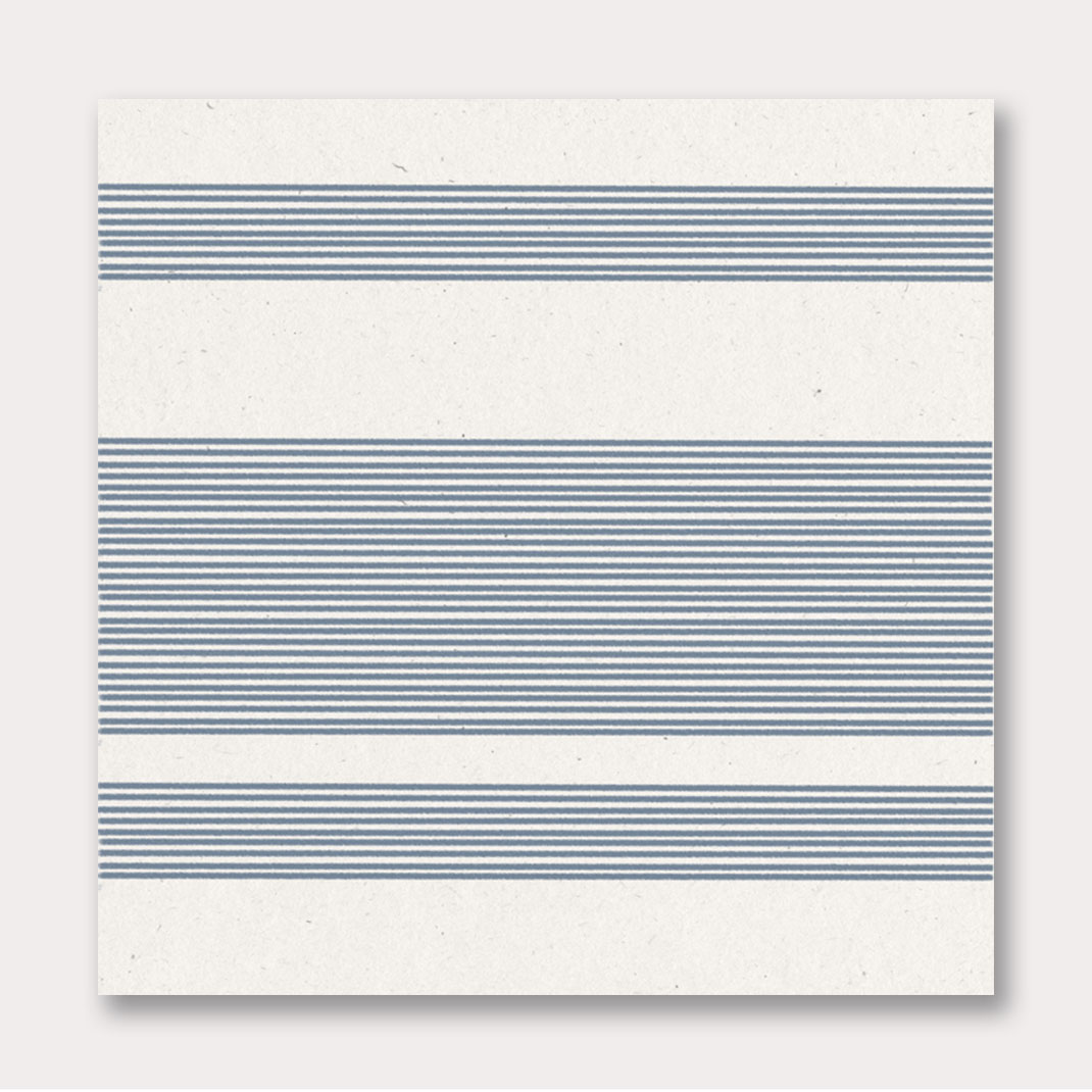 Simple Blue Lines Pattern Wall Art