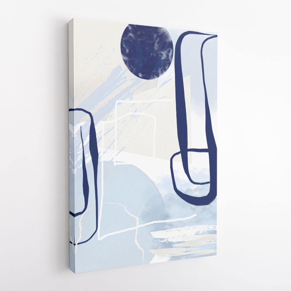 Lines of Blue 3 Wall Art