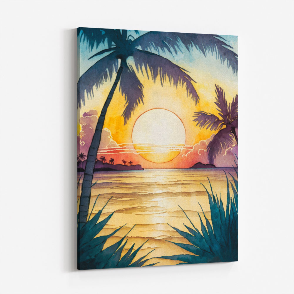 Simple Beach Paintings Beach Paintings For Beginners Bing