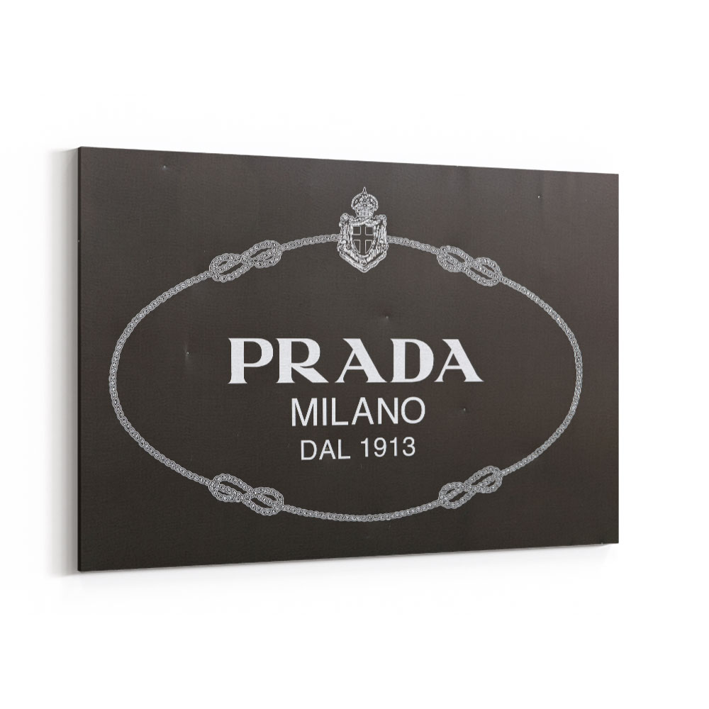 Prada Black Sign Wall Art