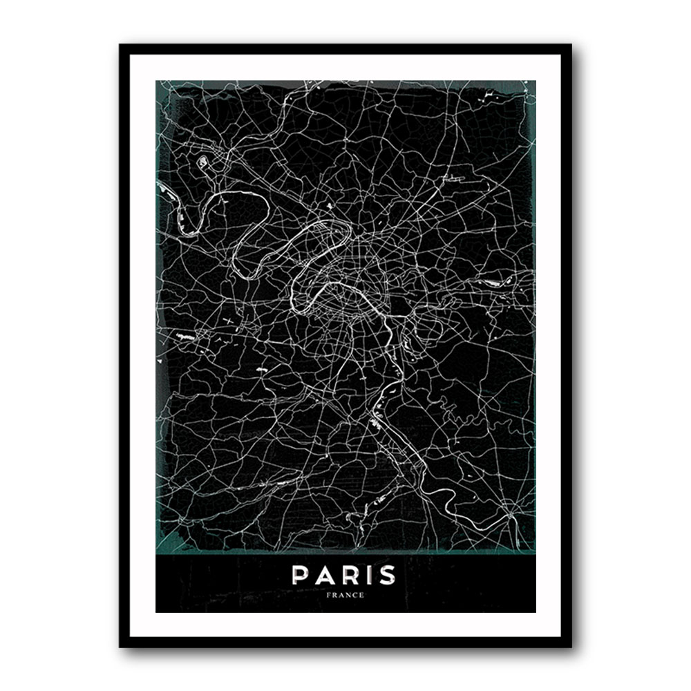 Paris Map Wall Art