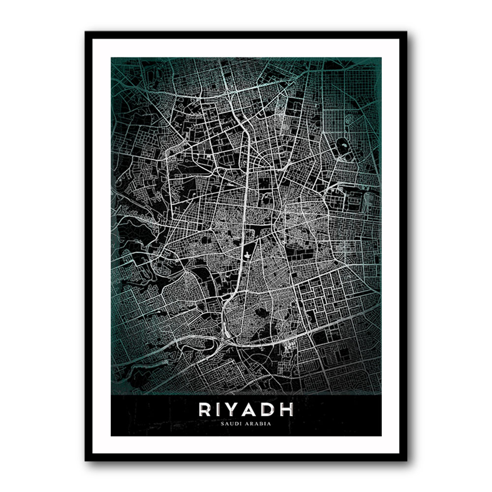 Riyadh Map Wall Art