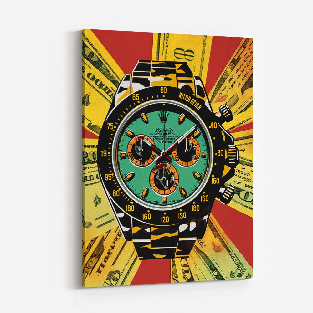 Rolex Daytona Pop Art Style Wall Art